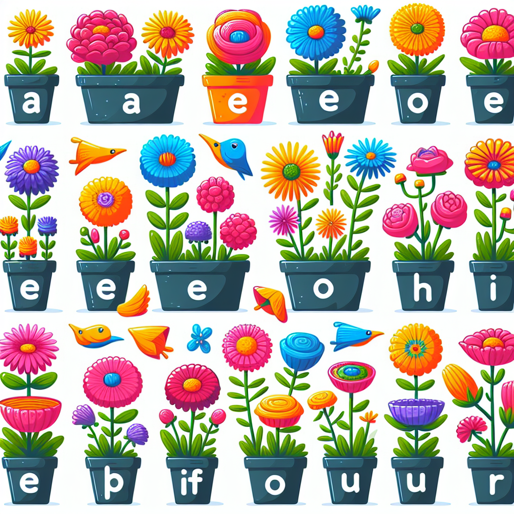 Vowel Gardening: Learning Vowel Differences with Flowers | Free PBL ...