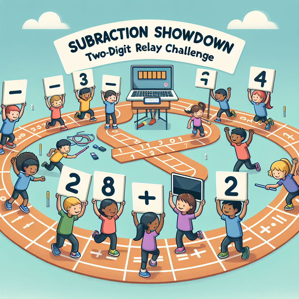 Subtraction Showdown: Two-Digit Relay Challenge | Free PBL Lesson Plan ...