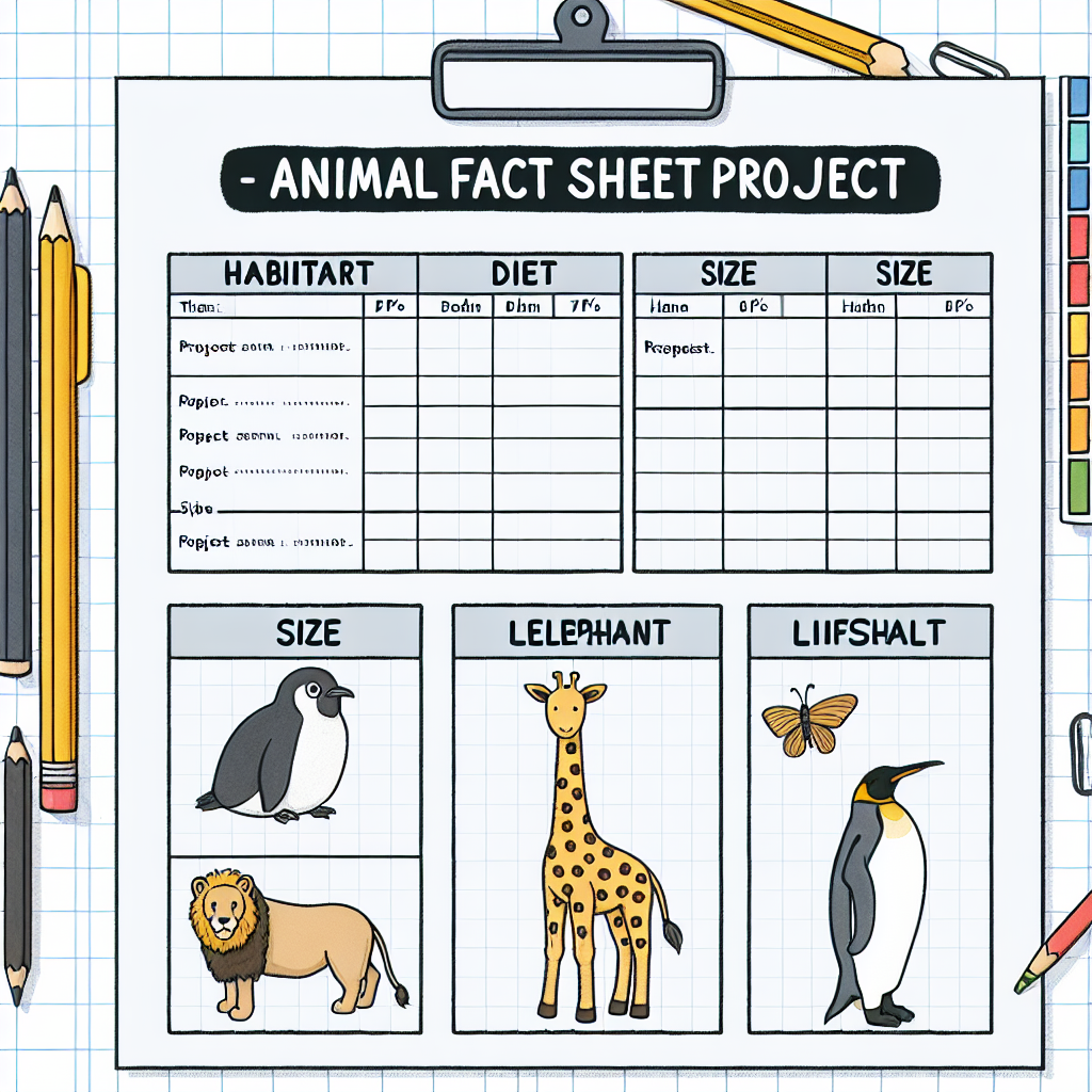 Animal Fact Sheet Fun | Free PBL Lesson Plan | MasteryMate
