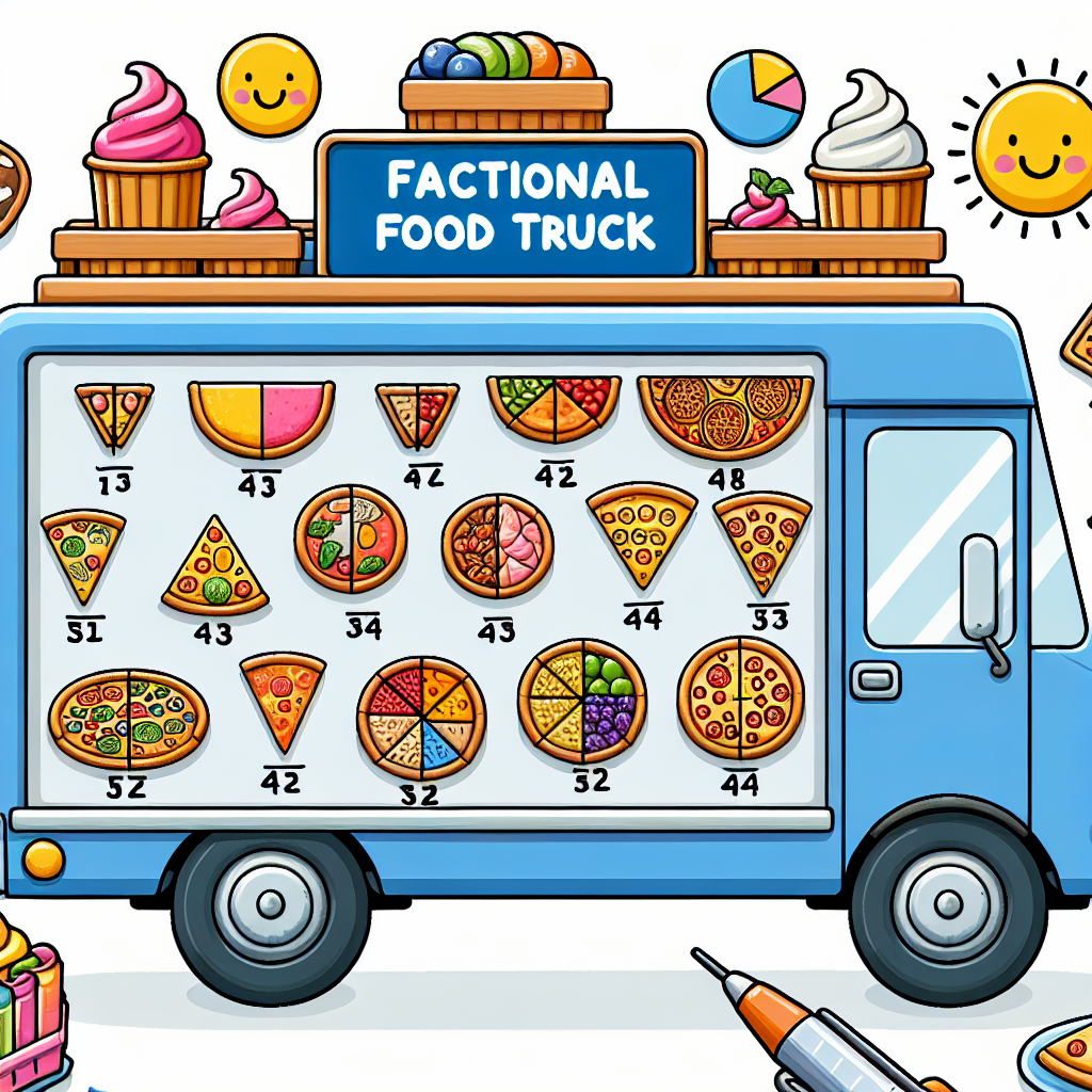Fractional Food Truck: Design a Menu with Equivalent Fractions | Free ...