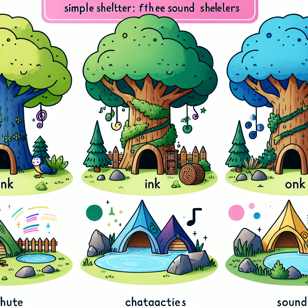 Mythical Sound Shelters: Habitats for Ank, Ink, and Onk | Free PBL ...